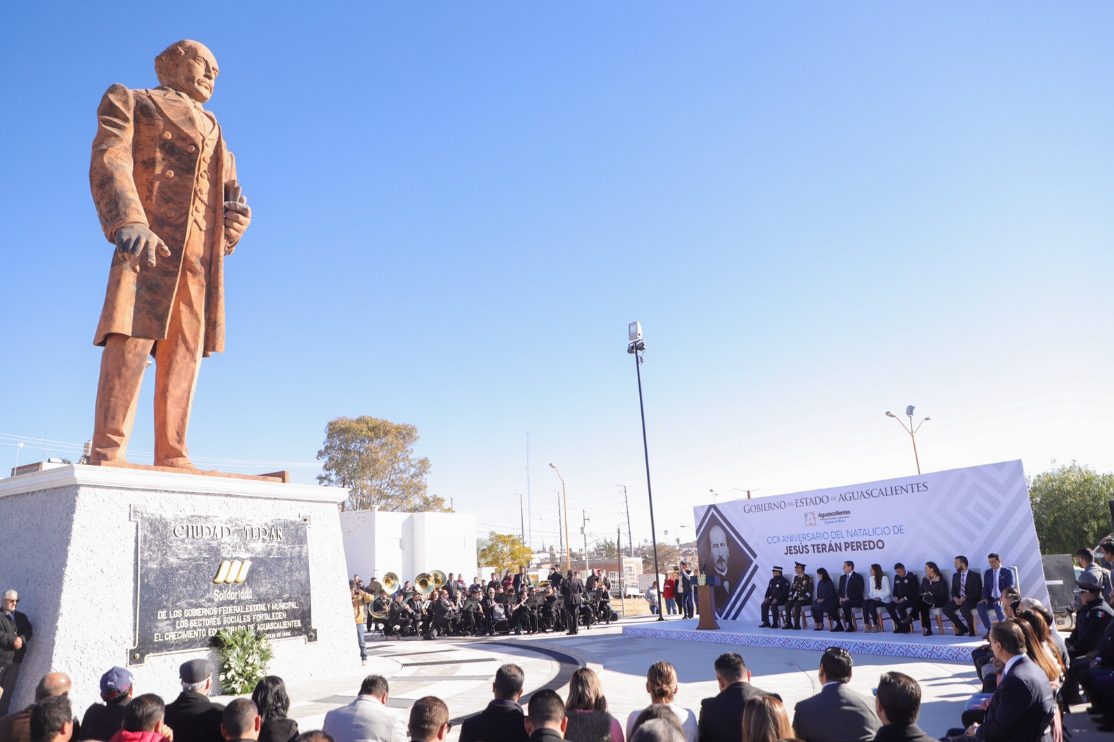 CONMEMORAN EL 202 ANIVERSARIO DEL NATALICIO DE JESÚS TERÁN PEREDO