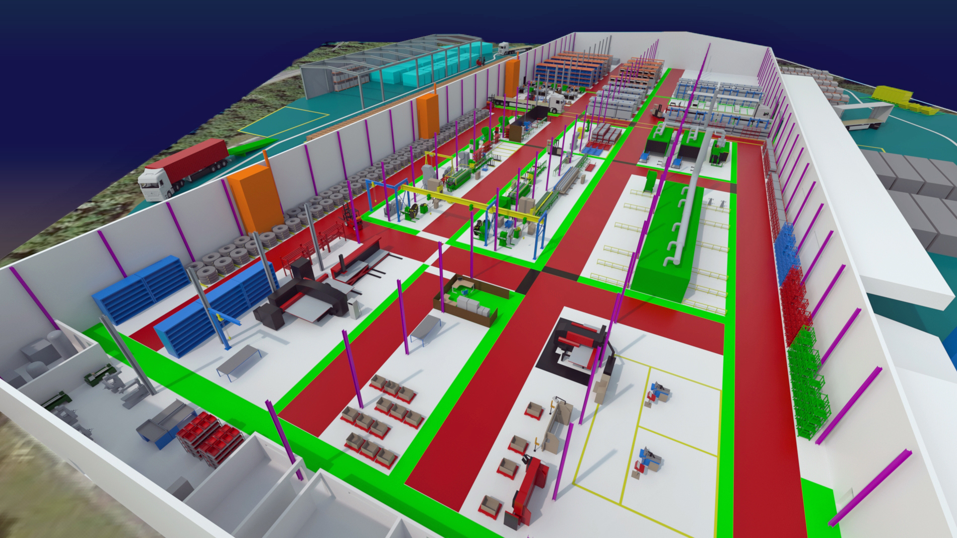 Factory Layout and Process Flow Design | UK | Giraffe Logic