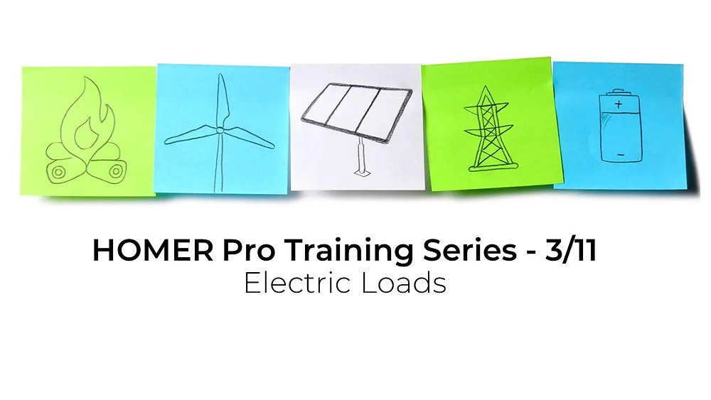 [Training]: HOMER Pro - Electric Loads