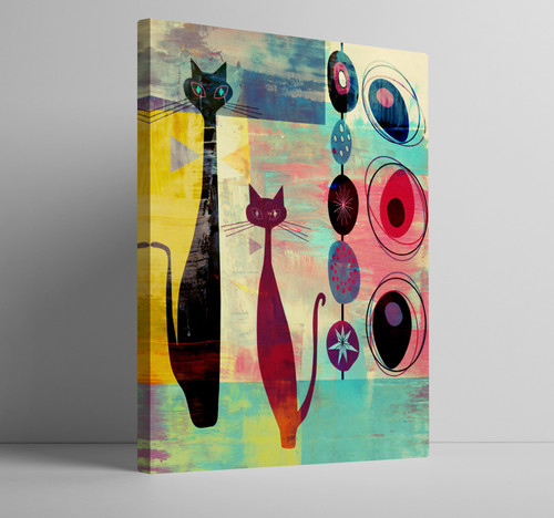 Arte de gatos moderno | The Canvas Society