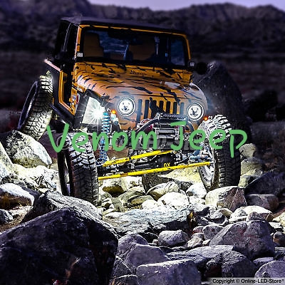 Venom Infinite 24 watt Color LED Rock Lights | Venom Jeep