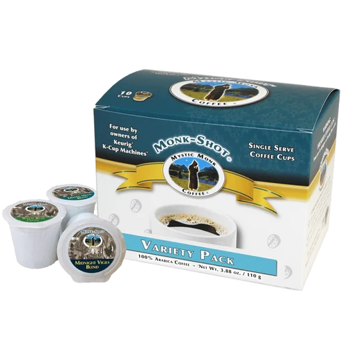 Mystic Monk Coffee - Monk-Shots (K Cups), Variety Pack | RomeOfTheWestGifts