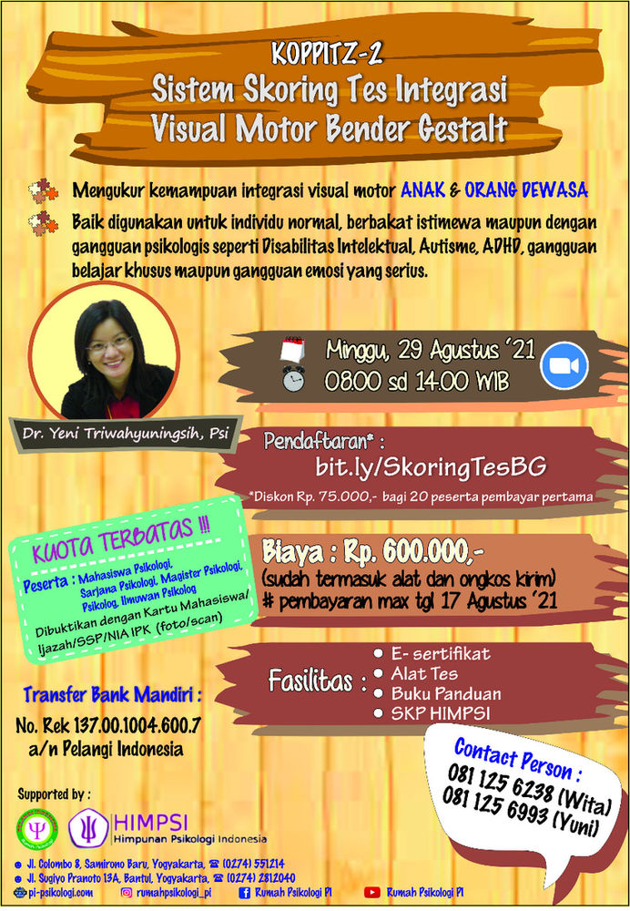 KOPPITZ-2 Sistem Skoring Tes Integrasi Visual Motor Bender Gestalt