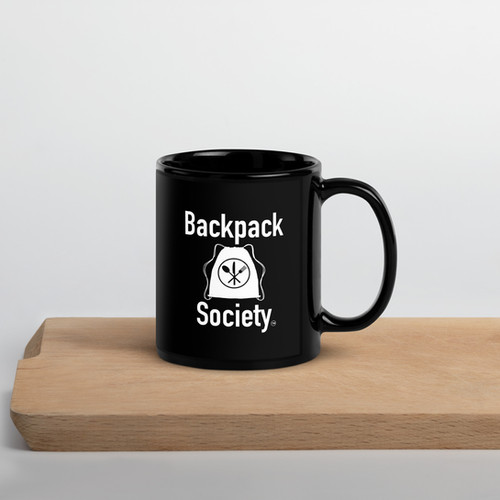 BPS Black Glossy Mug | Backpack Society