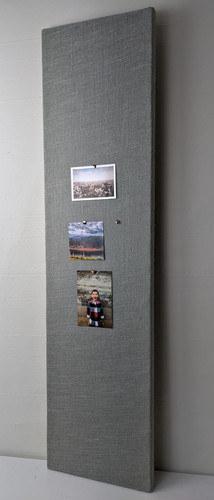 Tall and Narrow 16 x 48 Burlap Cork Board - Cork Pinboard for Wall ...