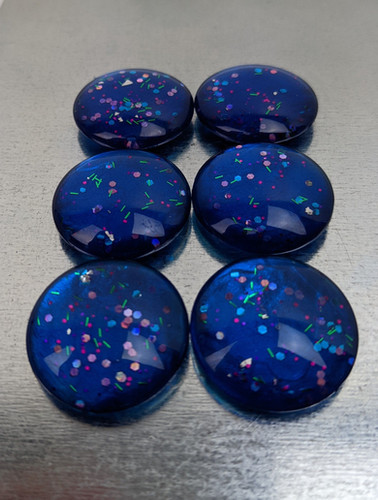 SUPER STRONG Midnight Blue Galaxy Glass Magnet, Refrigerator Magnet ...