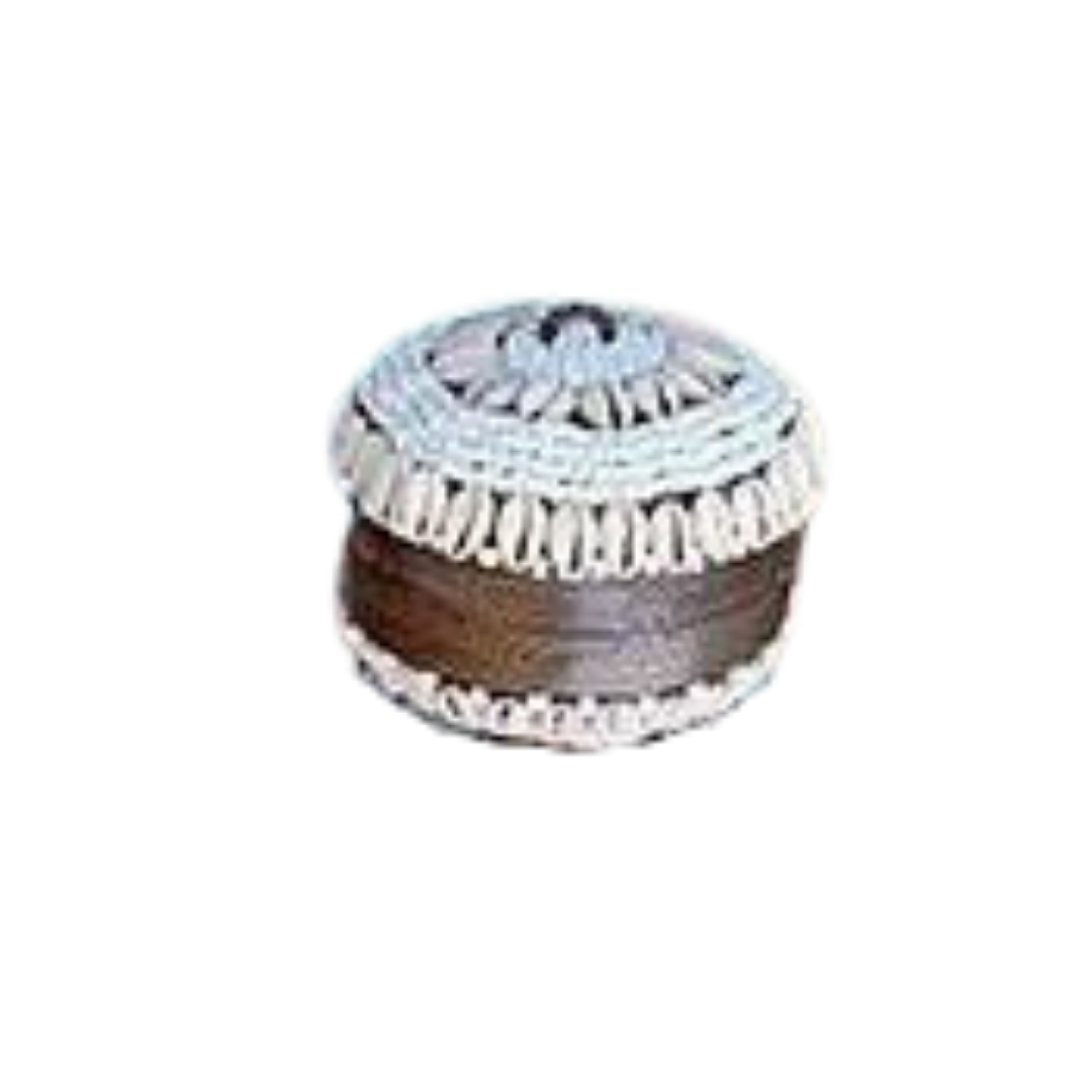 Blue Brown Monte Box With Sea shells - L'atalier A Bali