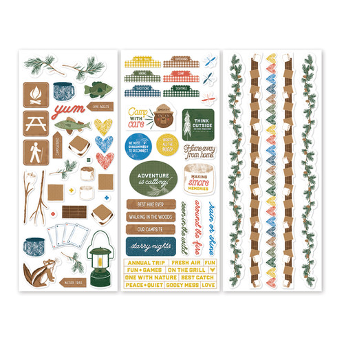 S'more Memories Stickers (3/pk) | cmscrapbooking