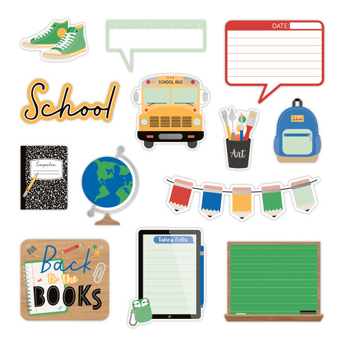 Back to School Embellishments | cmscrapbooking