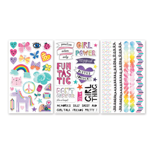 Super Duper Girl Mini Stickers (3/pk) | cmscrapbooking