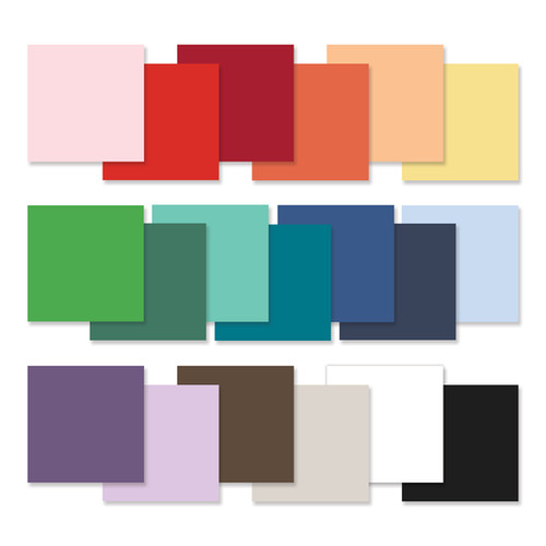 Rainbow Edges Cardstock Sampler Pack (19/pk) | cmscrapbooking