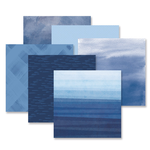 Blue Gradient Best Hits Paper Pack (12/pk) | cmscrapbooking