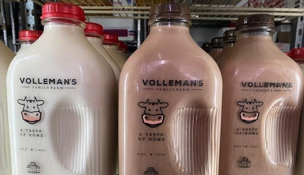 Volleman’s Family Farm is selling milk in glass bottles and it’s flying ...