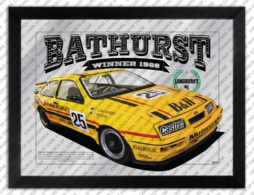 BAR MIRROR TO SUIT 1988 BATHURST WINNER TONY LONGHURST FORD SIERRA RS ...