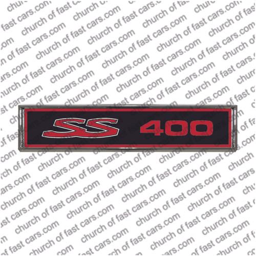 #2437 BADGE TO SUIT HOLDEN SS 400 COMMODORE RED CHROME CAR EMBLEM ...