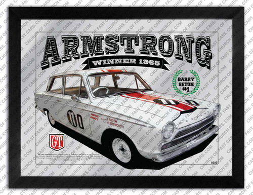 BAR MIRROR TO SUIT 1965 ARMSTRONG 500 WINNER BARRY SETON'S CORTINA GT ...