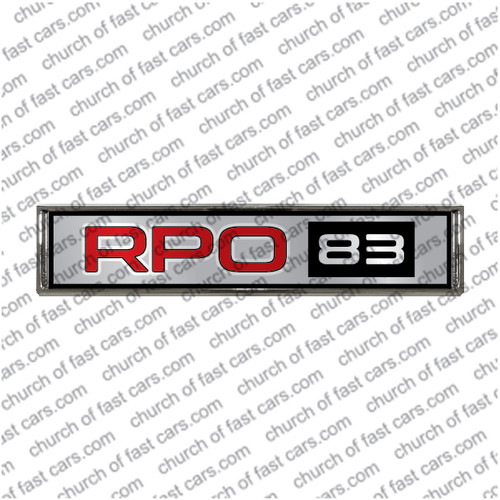 #1402 BADGE TO SUIT FORD RPO 83 XA GT SPECIAL CHROME CAR EMBLEM ...