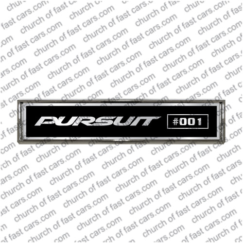 #796 CHROME BADGE TO SUIT FORD PURSUIT 001 VEHICLE CUSTOM CAR EMBLEM ...