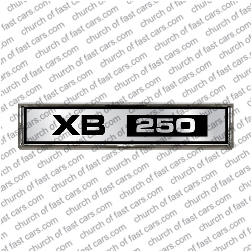 #1337 BADGE TO SUIT FORD XB 250 FALCON FAIRMONT CHROME CAR EMBLEM ...