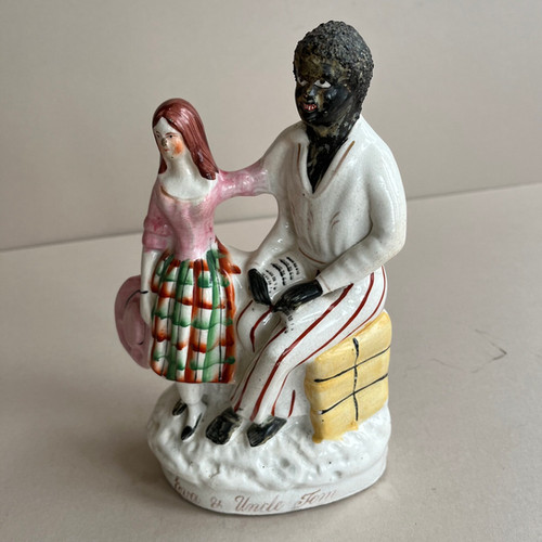19thc. Staffordshire figure Uncle Tom & Eva - Ref # 4928 | castle-antiques