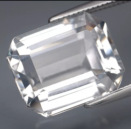 Topacio Blanco Corte Esmeralda Africa, 8,18 ct - 12,3 x 10,1 x 6,5 mm ...