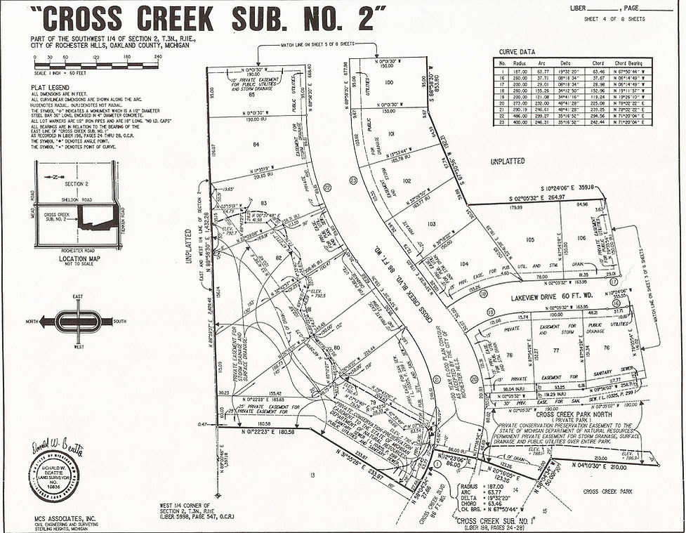 Plat Maps | Cross Creek HOA