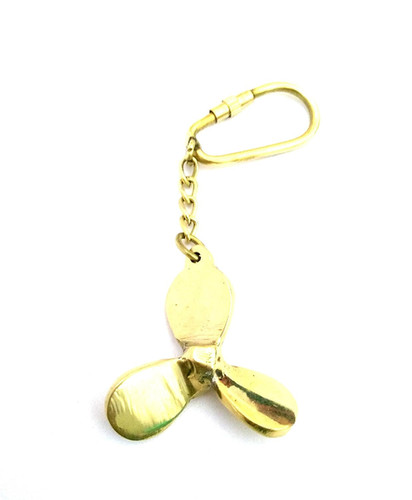 Brass Ships Propeller Keychain | AlfaIndustriesIndia