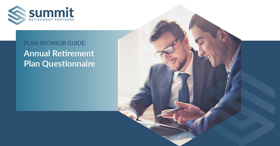 Annual Retirement Plan Questionnaire