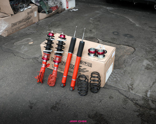 Toyota Corolla Axio Tanabe Sustec Pro CR40 Coilovers | Jeep Chee Garage