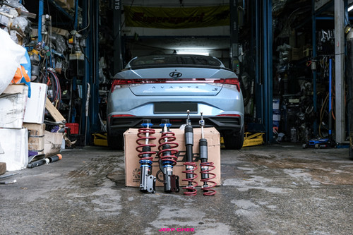 Hyundai Avante CN7 GRBS (BLUE) Coilover System | Jeep Chee Garage