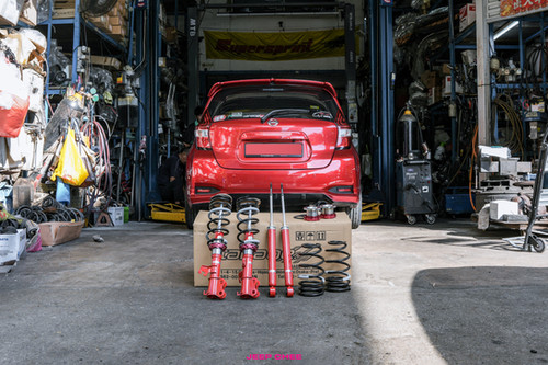 Nissan Note Tanabe Sustec Pro CR Coilover | Jeep Chee Garage