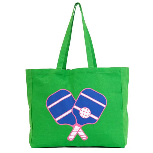 Pickleball Green Little Shopper Tote Bag, Reuseable Grocery Bag ...