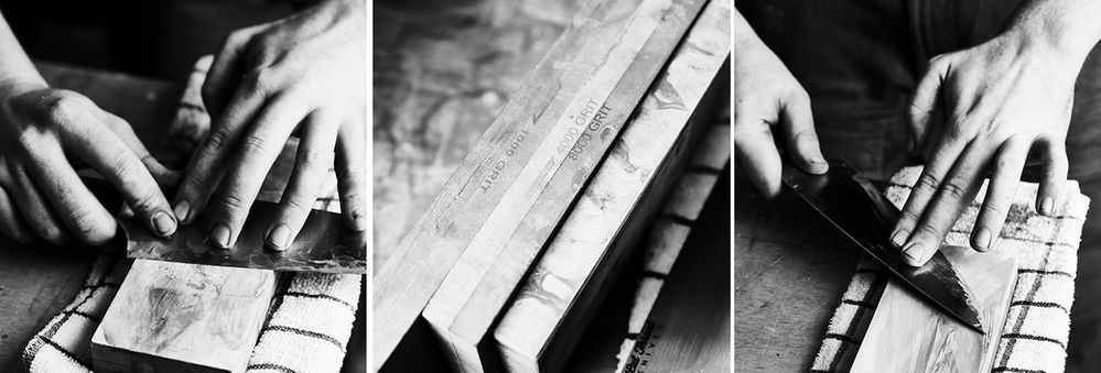 What makes a sharp knife cut