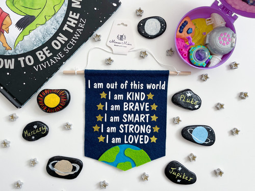 Space positive affirmation banner | Mimoo Makes
