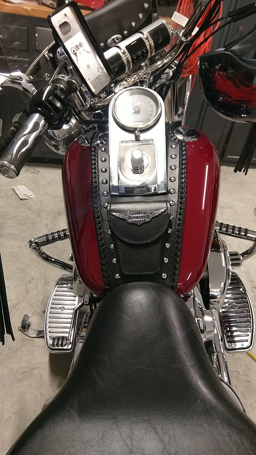 Tank Bib: HD Large Softail | Frank's Leather