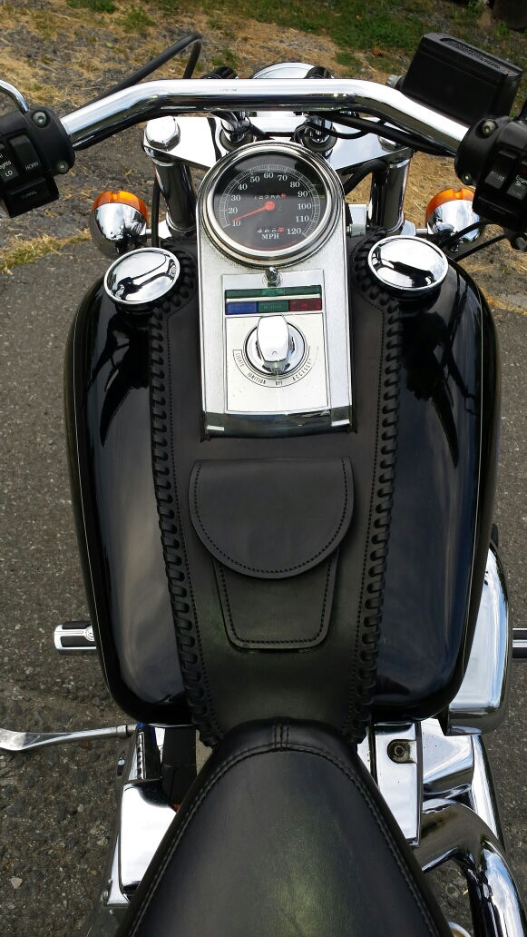 Tank Bib: HD Large Softail FLH | Frank's Leather