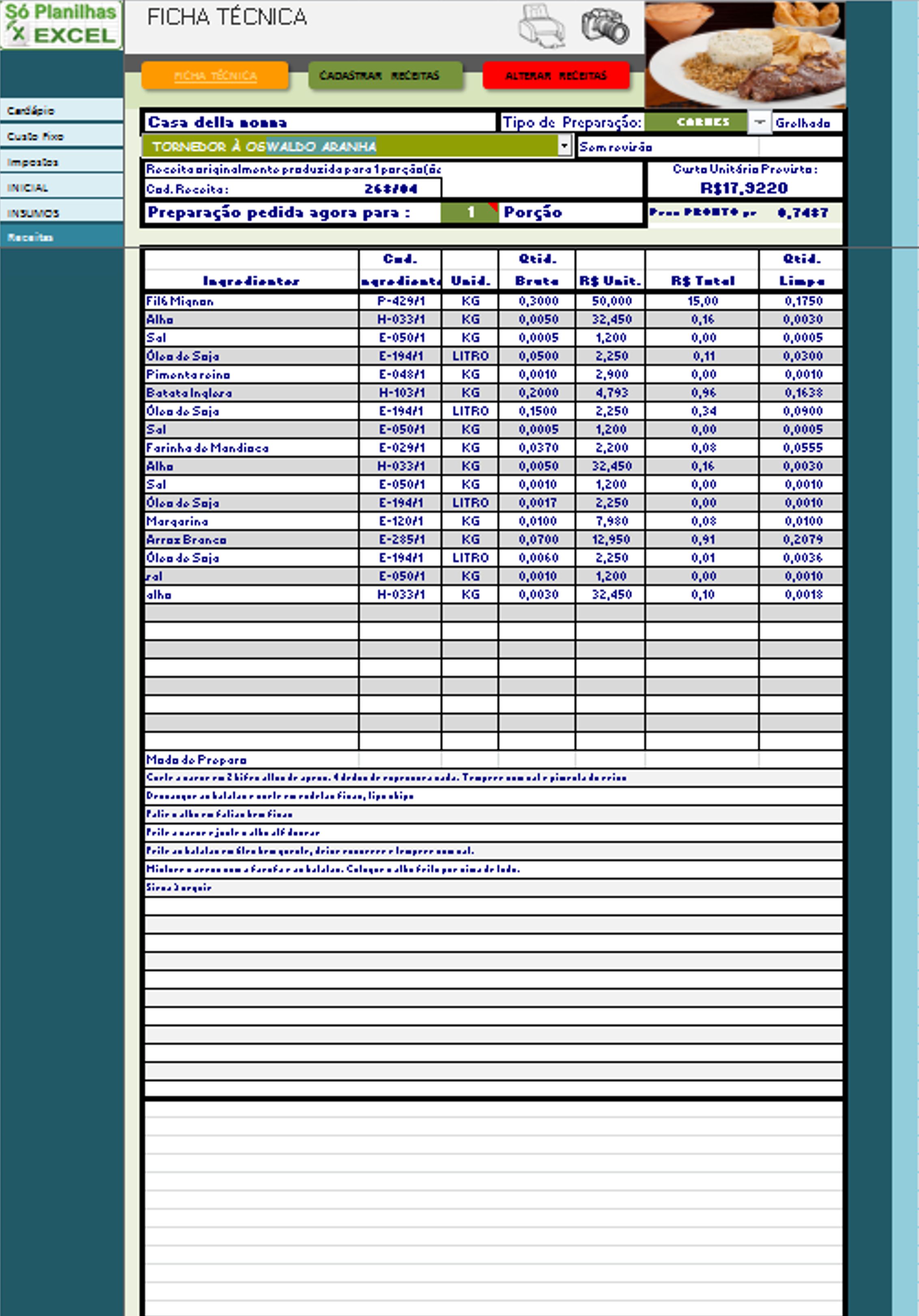 Só Planilhas Excel / Desenvolvimento de Sistemas