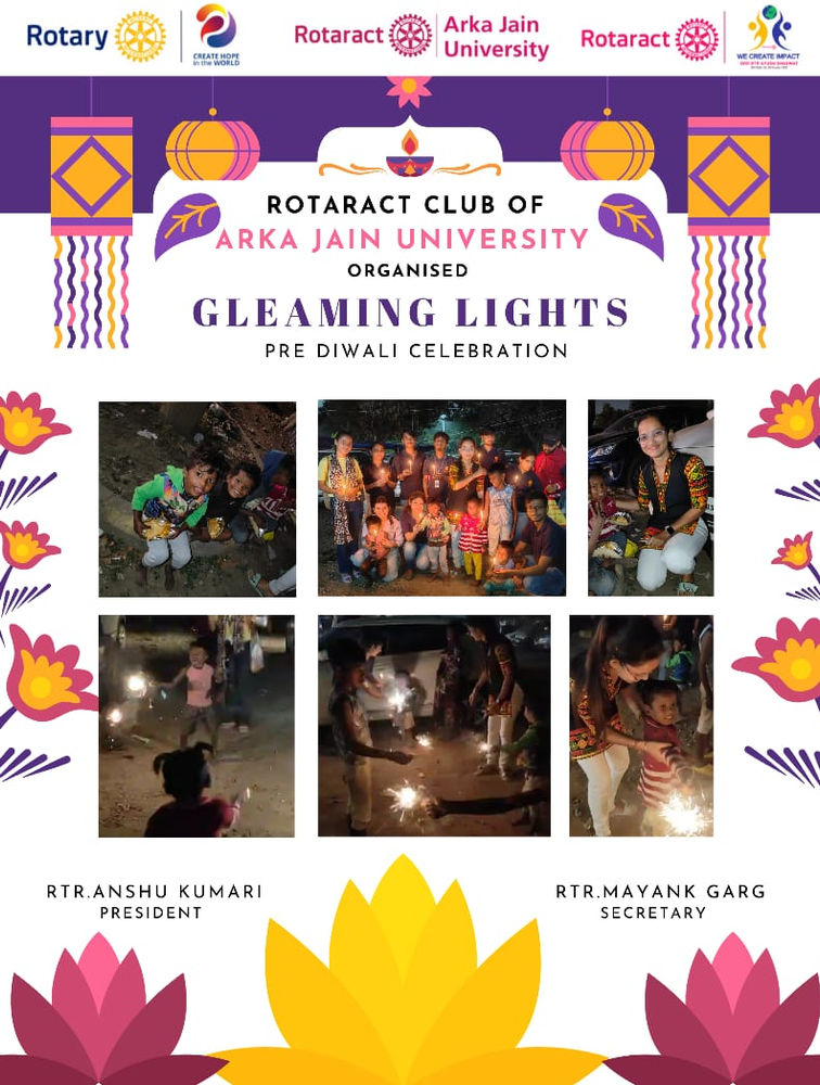 Gleaming Lights | Rotaract Club of Arka Jain University | Rotaract 3250