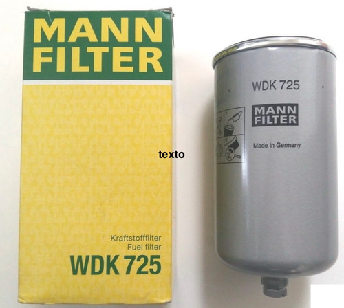 FILTRO DE COMBUSTIBLE ROSCABLE MANN HUMMEL WDK725 | Agromaritimus