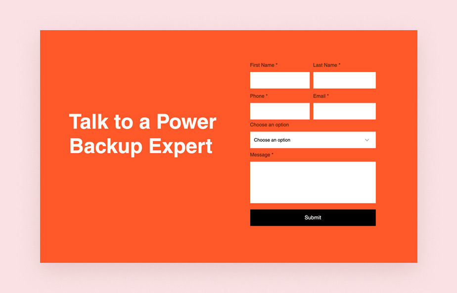 Effective contact form design: templates and examples