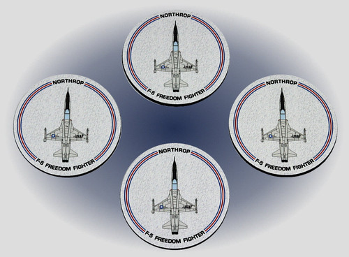 "F-5 Freedom Fighter Coaster Set" | Airplanes and more