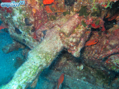 Das Messerschmitt-Wrack vor Kreta