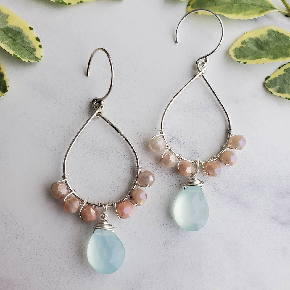 Agape Gems, handmade earrings
