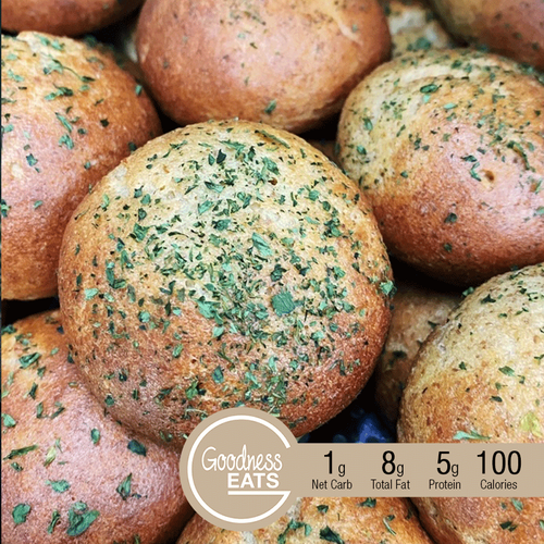 Keto Garlic Oregano Buns - 6pcs set | Goodness Eats