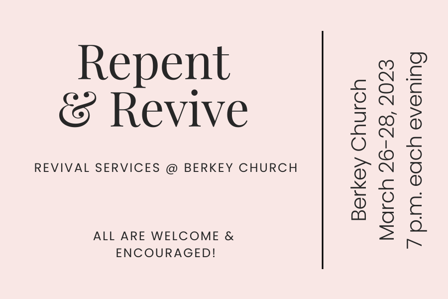 Spring Revival Services: Repent & Revive | Mysite