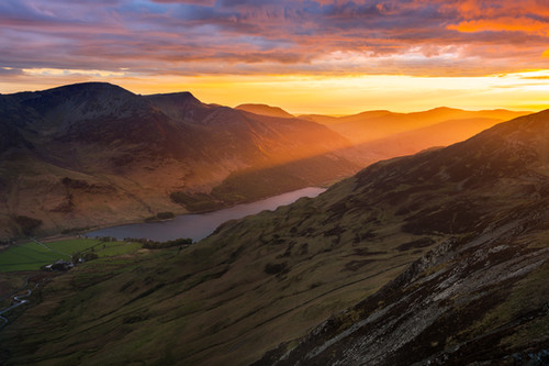 Buttermere Sunset - Lake District Landscape Photography Prints UK