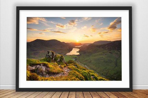 Buttermere Sunset Print - Lake District Landscape Landscape Photography ...