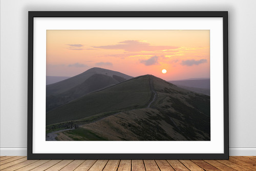 Mam Tor Sunrise Print - Lose Hill - Peak District Landscape Photography