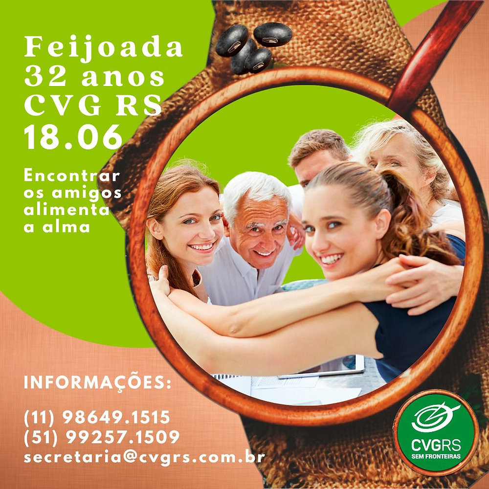 CVG RS COMEMORA 32 ANOS COM TRADICIONAL FEIJOADA
