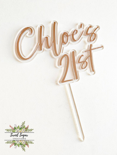 Custom Birthday Floating Cake TopperAcrli | Sweet Sugar Creation